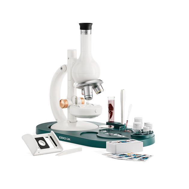 1600x Microscope Lab Edition with LED Light & Phone Support | Science Can